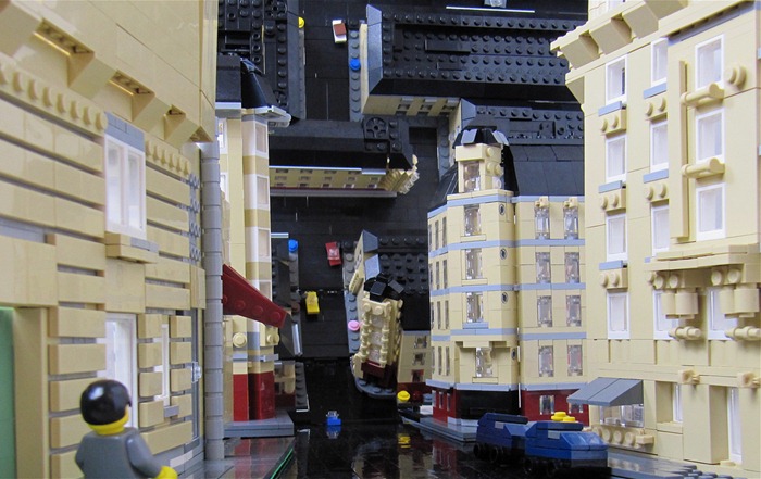 Inception’s Inverted City in Lego | Amusing Planet